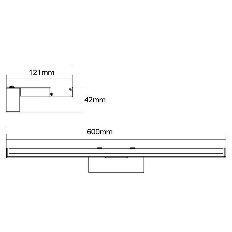Chrom Spiegelbeleuchtung Modern, Onno, 12W, 3000K LED, IP44 | Lampengigant
