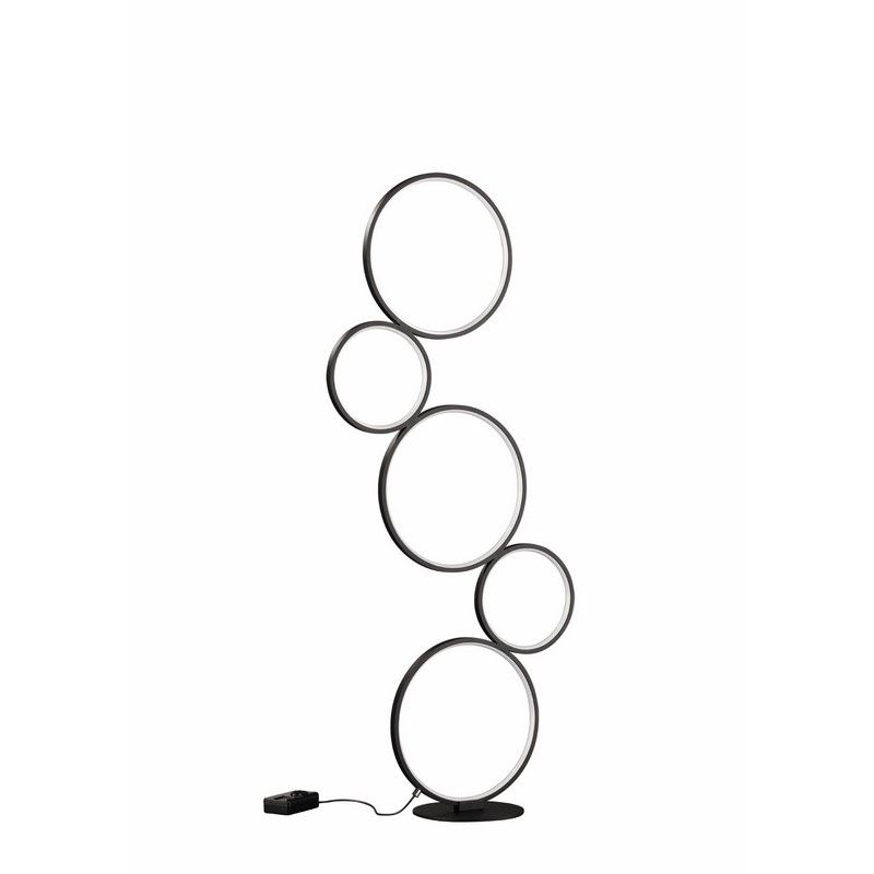 Schwarze Stehlampe Modern, Robon, 36W, 3000K LED, mit Schalter ...