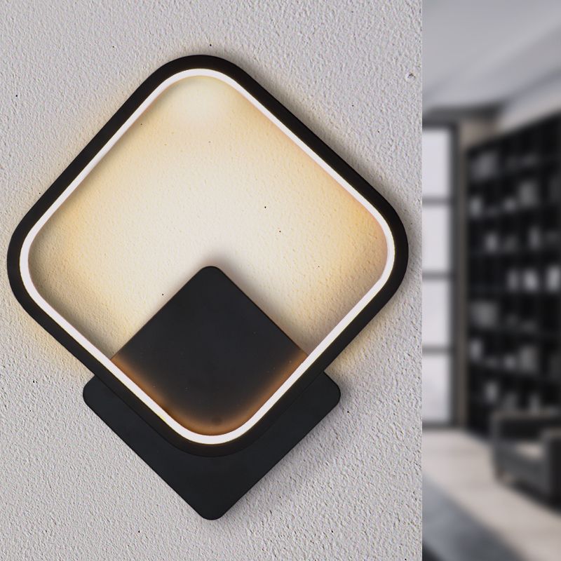 Moderne Wandleuchte Schwarz, Clay, 12W, 2700K LED | Lampengigant